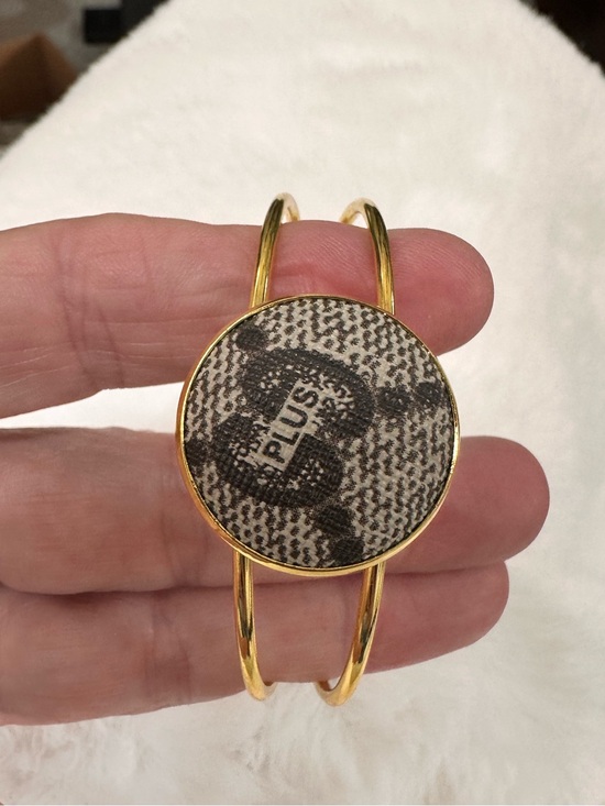 Gucci | Jewelry | Gucci Plus Upcycled Material Gold Tone Bracelet Rare ...